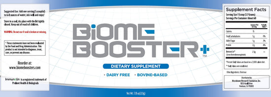 Biome Boosters Plus Bovine IGG Powder 60 Servings
